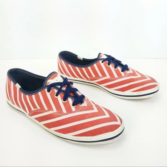 Keds | Shoes | Final Reduction Keds For Kate Spade Red White Stripe ...